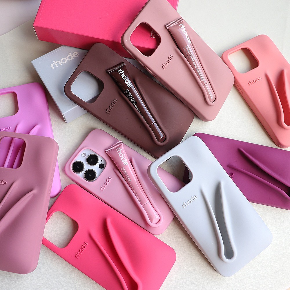 (มี Rhode Logo) rhode Lipstick + Phone Case Portable Lip Gloss Holder ...