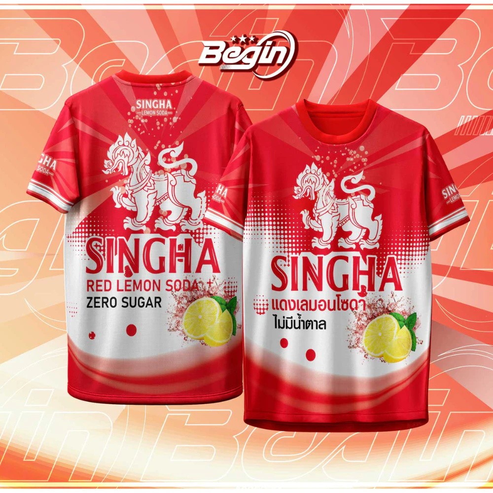 [มีในสต็อก] 2025 เสื้อสเวตเตอร์ Singha Red Lemon Soda ใหม่ | Shopee Thailand