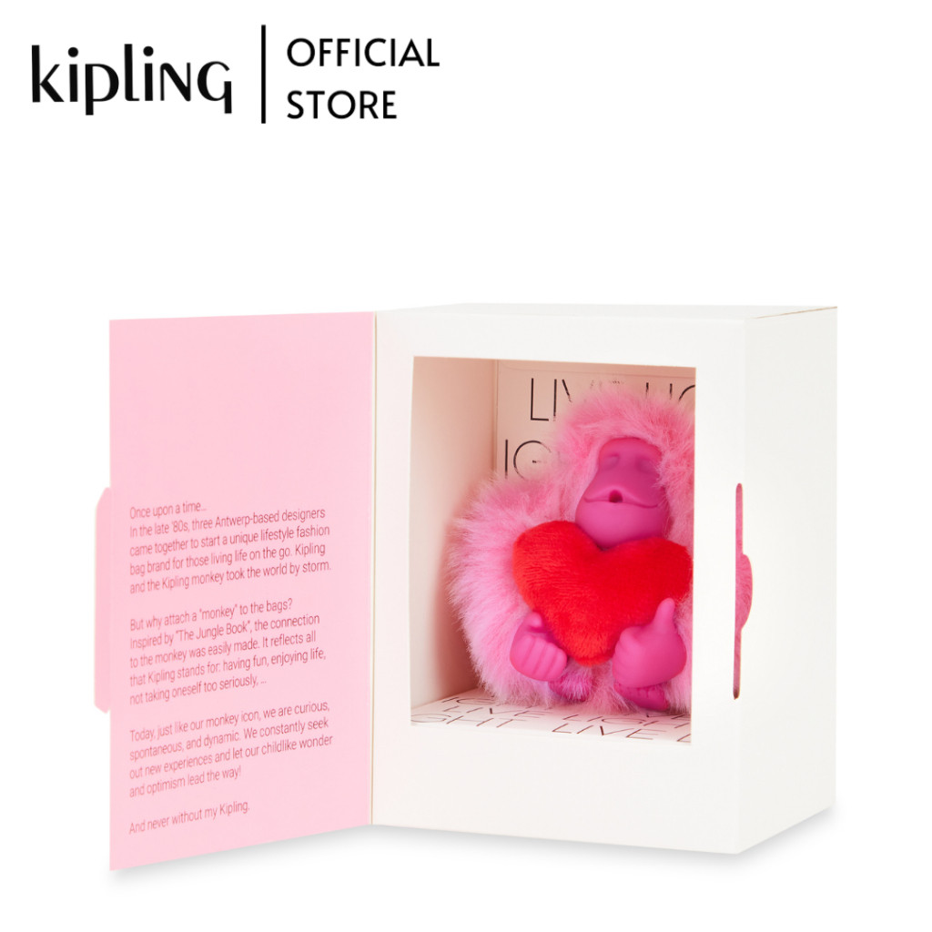 KIPLING รุ่นพวงกุญแจลิง VALENTINE MONKEY VALENTINE PIN | Shopee Thailand