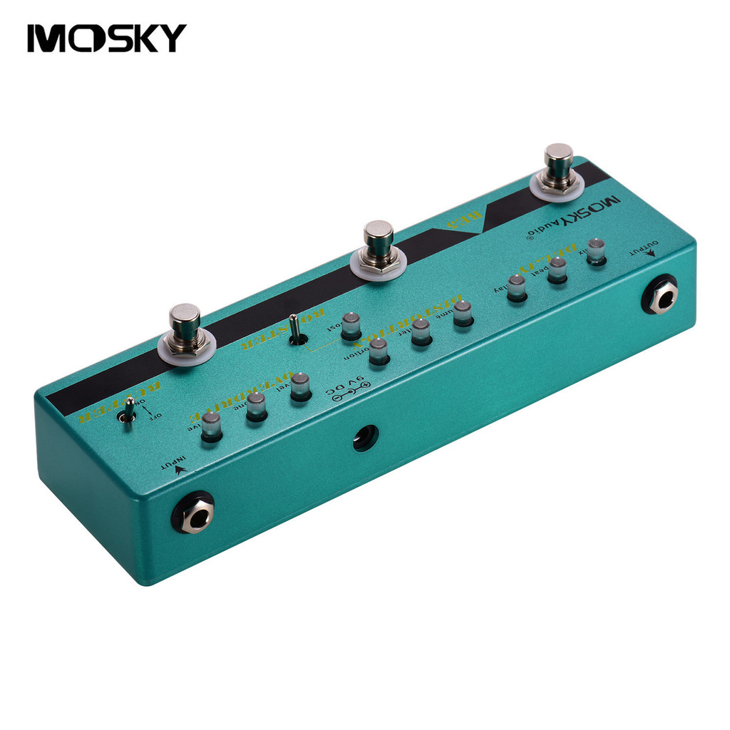 Mosky BE5 Five-in-one Guitar Multi-effect Pedal Delay+distortion ...
