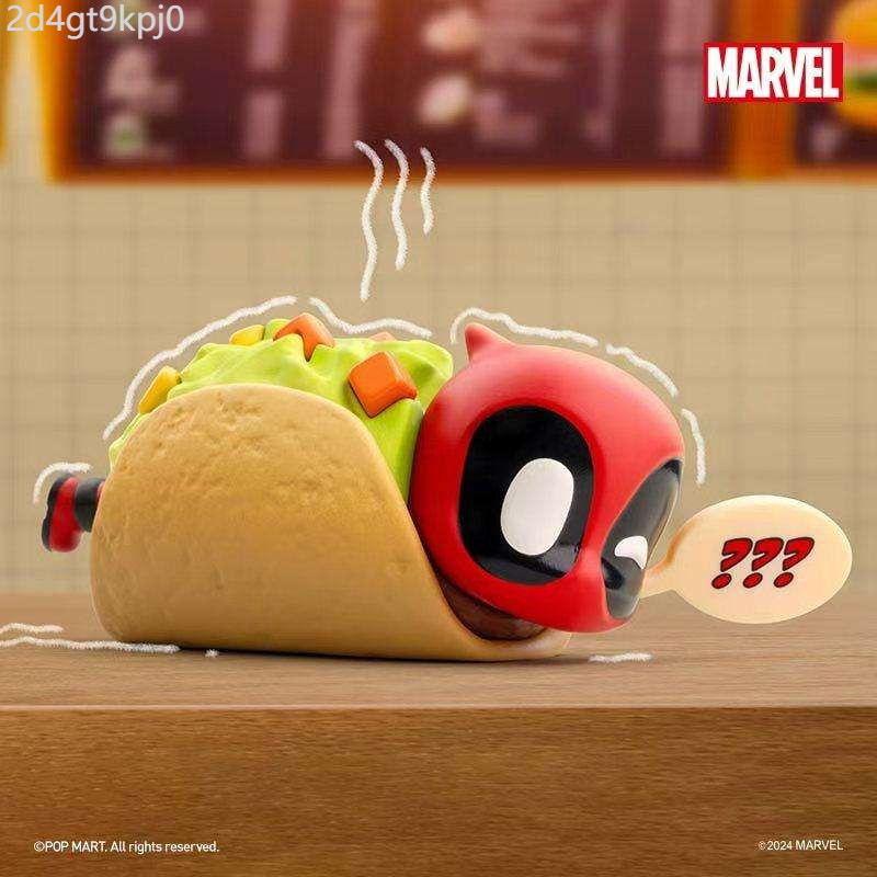 ♞POPMART Bubble Mart Marvel Deadpool Series Blind Box ของเล่นรูปอะนิเมะ ...