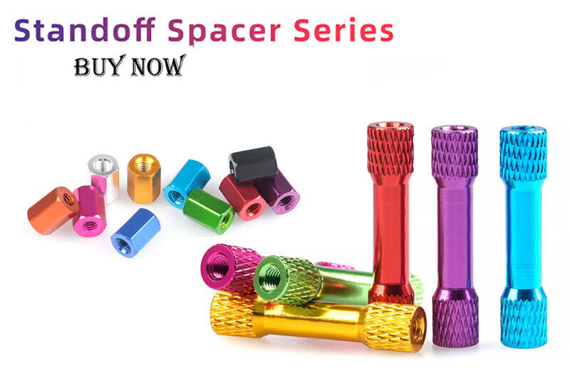 M2 M3 M4 M5 M6 สี Off Collar Spacer Bush อลูมิเนียมแบนเครื่องซักผ้า ...