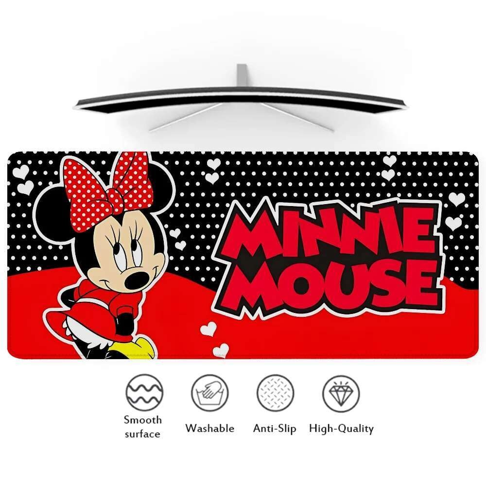 Kawi Mickey Minnie Mouse Pad Gamer Pc Setup อุปกรณ์เสริมแผ่นรองโต๊ะ ...