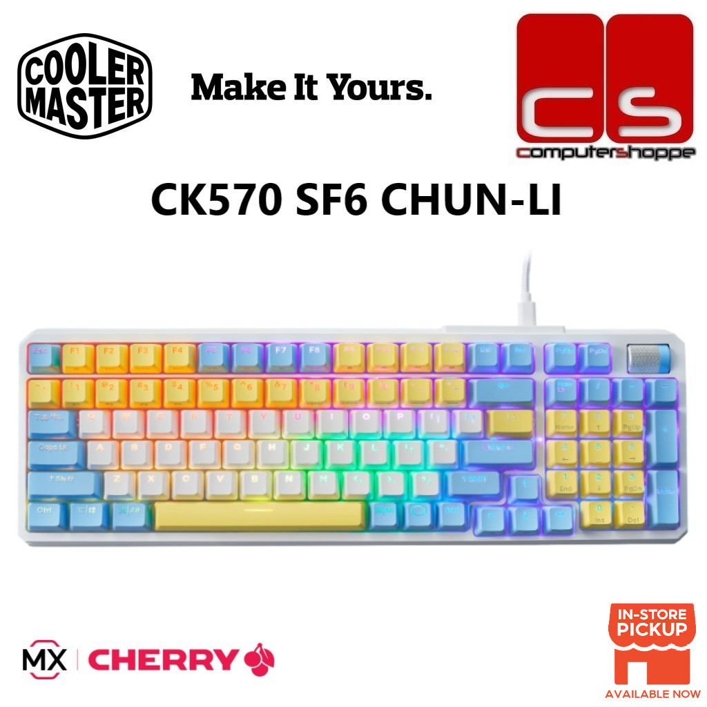 คีย์บอร์ดเกมมิ่ง Cooler Master CK570 SF6 Chun-Li Edition - Cherry MX ...