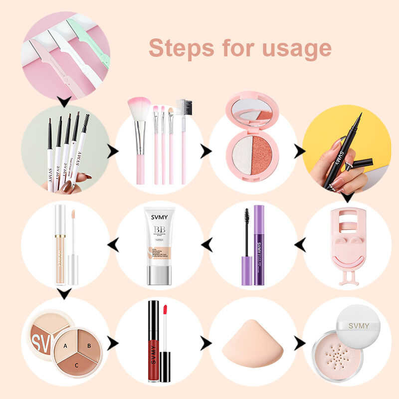 SVMY 13Pcs Full Face Waterproof Long- Lasting BB Cream Lipstick ...