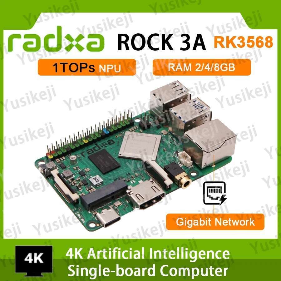 Radxa ROCK 3A RK3568 SBC 4-core, GPU, NPU และ CPU HDMI พร้อมเอาต์พุต 4K, คอมพิวเตอร์บอร์ดเดี่ยว ...