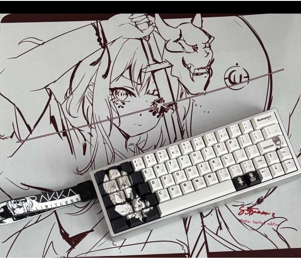 Chainsaw Man Makima โรงงานเดิมแกะสลัก Keycap PBT บุคลิกภาพความคิด ...