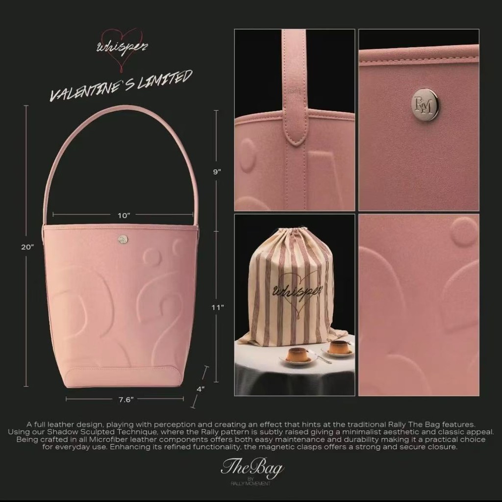 OUTLETS Rally Movement The Bag Whisper Pink Valentine's Limited rally ...