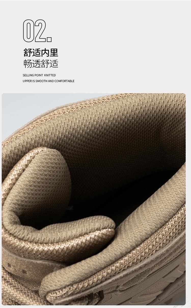 ใหม่ยุทธวิธีบุรุษรองเท้าหนังกันน้ำทะเลทรายต่อสู้ข้อเท้าบูตขนาดบวก ...