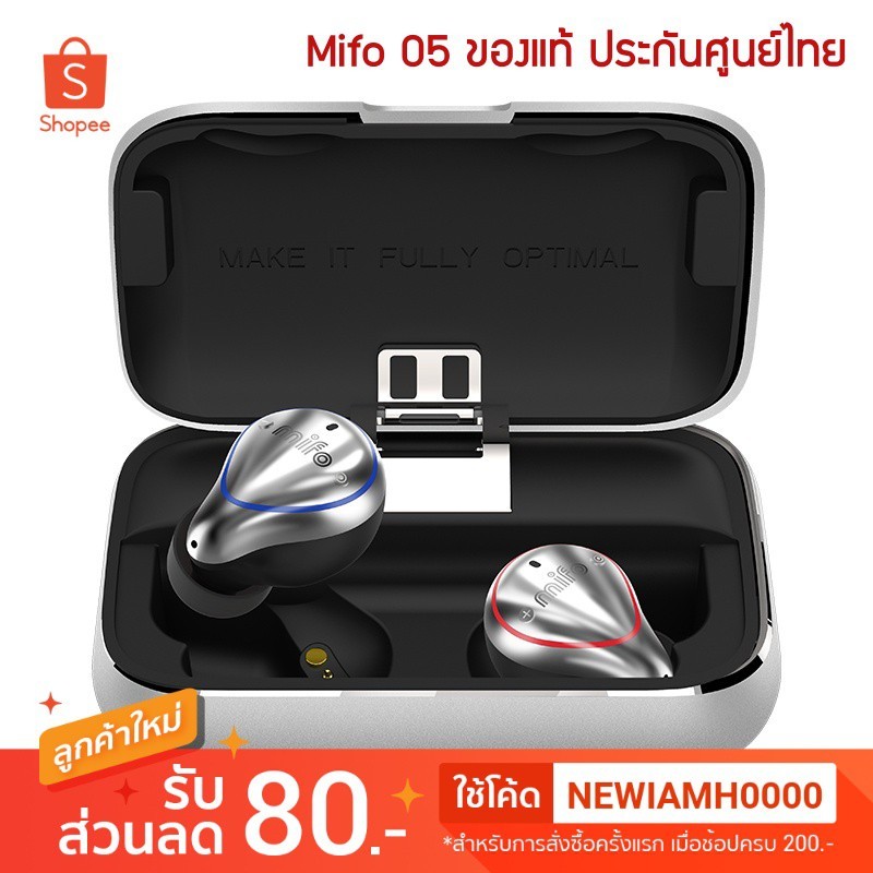 Mifo O5 หูฟัง True Wireless รองรับ Bluetooth5.0 กันน้ำได้ ประกันศูนย์ไทย | Shopee Thailand