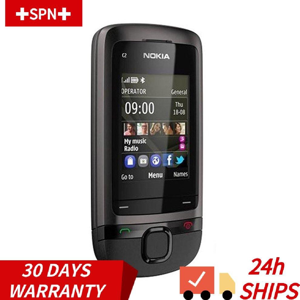 ในสต็อก NokiaRenovated Nokia C2-05 Slide โทรศัพท์มือถือเครื่องเล่น Mp3 ...