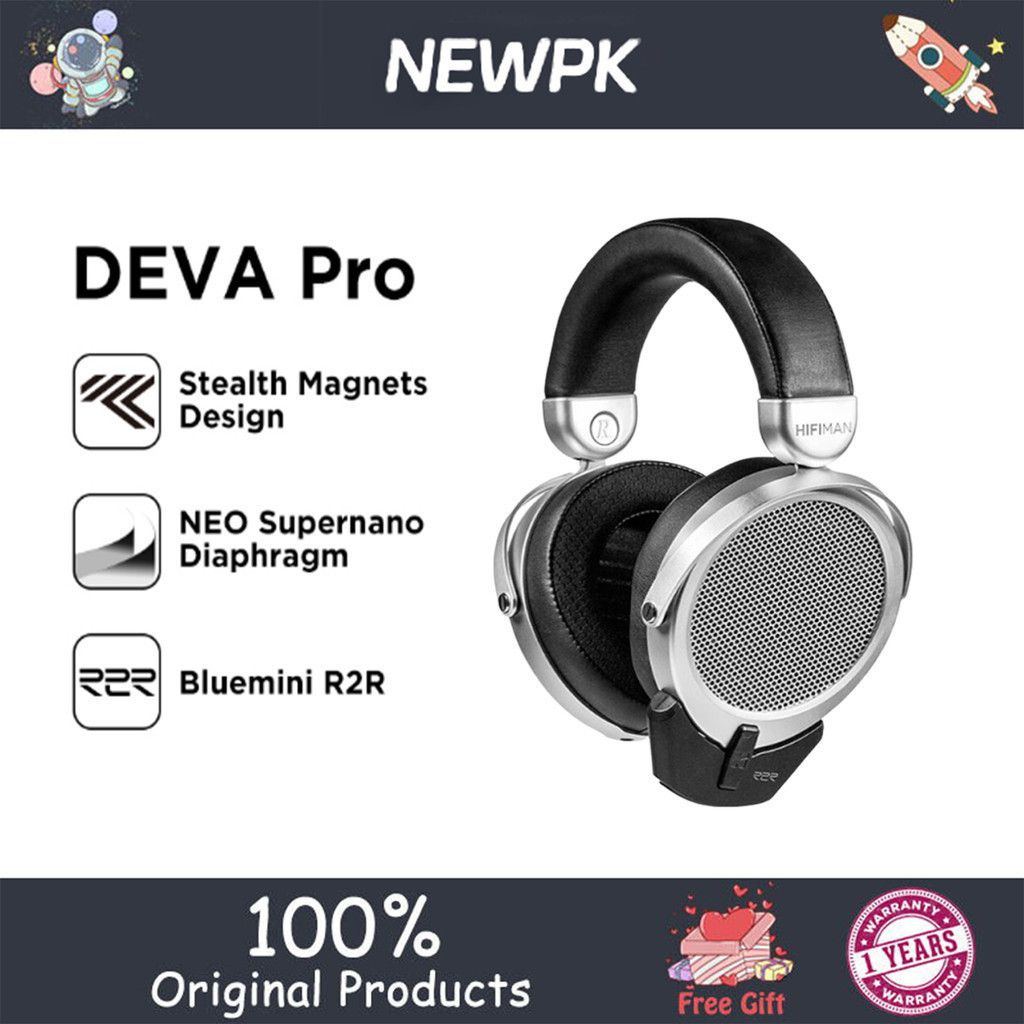 Hifiman DEVA PRO หูฟังไร้สาย HIFI แบน พร้อมโมดูล R2R DAC และไดรเวอร์แม่เหล็กที่มองไม่เห็น ...