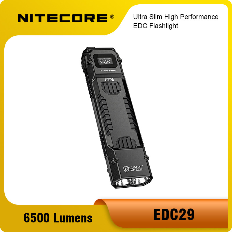 ส่วนลดเวลาจํากัด EDC29 ไฟฉาย Led 6500lumens Ultra Slim EDC ไฟฉายชาร์จ ...