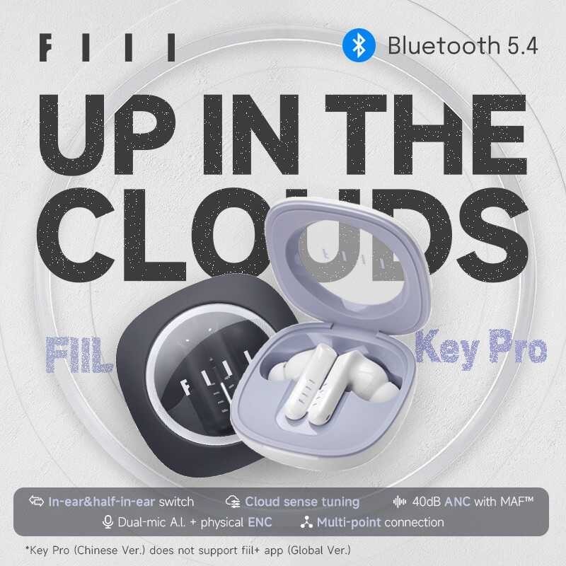 True หูฟัง Wireless FIIL Key Pro ของแท้บลูทูธ5.4เสียงคุณภาพสูงหูฟ | Shopee Thailand