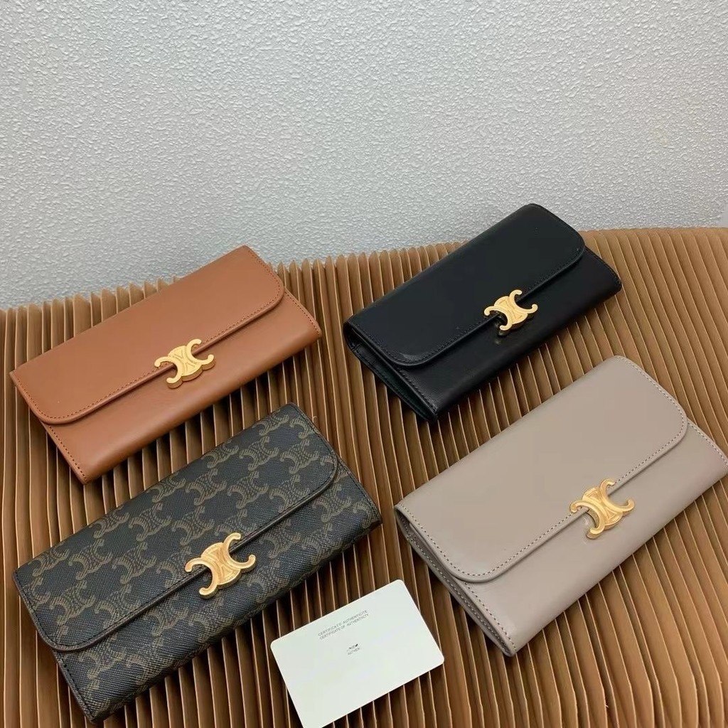 Celine Love Kiss Fish กระเป๋าสตางค์สีทึบใหม่กระเป๋าสตางค์ผู้หญิงอเนก ...