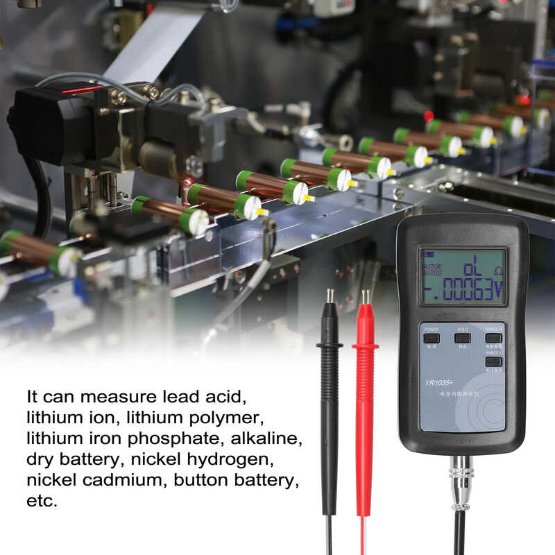 4-Wire Tester Yr1035/Yr1030 Battery Internal Resistance Test Instrument ...
