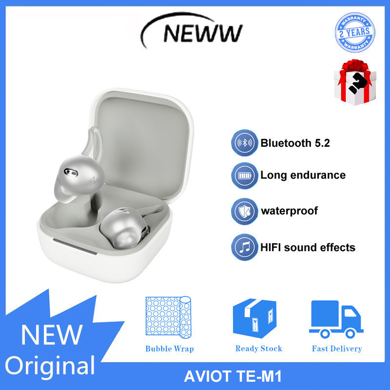 Aviot TE-M1 หูฟังอินเอียร์ บลูทูธไร้สาย HIFI คุณภาพเสียง ระยะไกล | Shopee Thailand