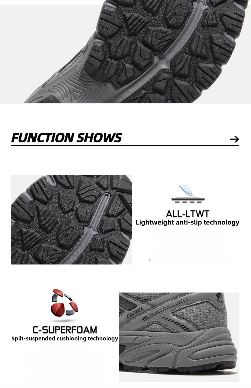 American Camel รองเท้าวิ่งจ็อกกิ้งลำลองผู้ชาย | Shopee Thailand