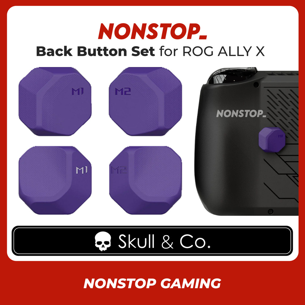 Skull & Co ROG Ally X Back Button Enhancement Set เกมคอนโซล Thumb Grip ...