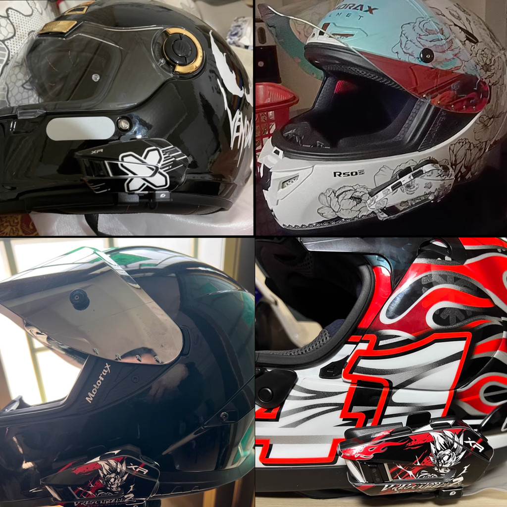 หูฟังสติกเกอร์ป้องกันรถจักรยานยนต์หูฟังตกแต่งรูปลอกสําหรับ VIMOTO XR | Shopee Thailand