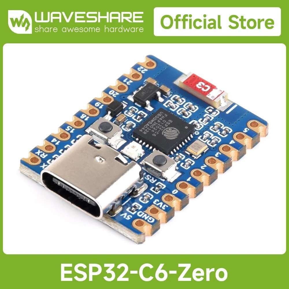 Waveshare ESP32-C6 Mini Development Board,Dualโปรเซสเซอร์ตาม ESP32 ...