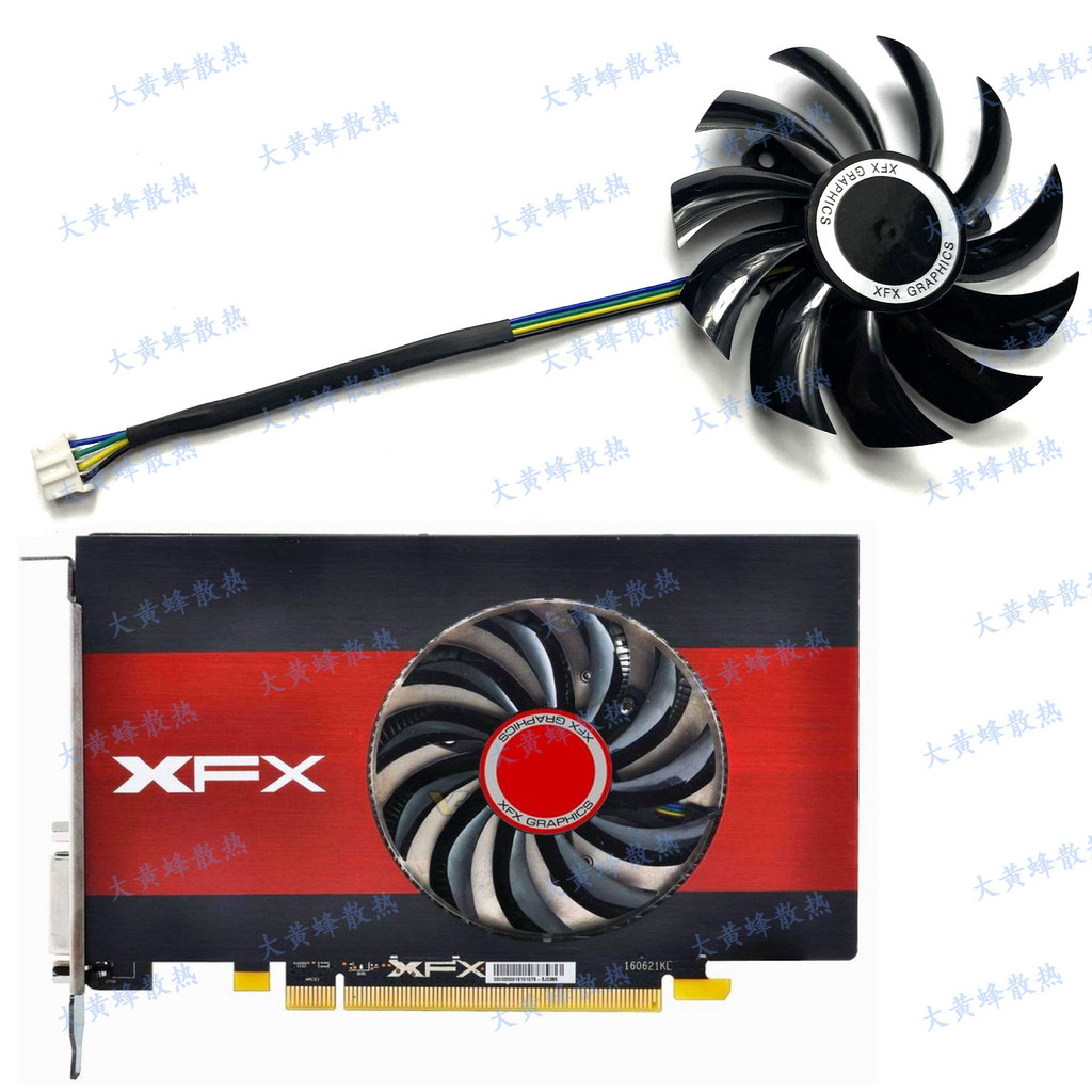 ยี่ห้อใหม่ XFX XFX RX560 550 460 2GB/4GB Core Edition OC กราฟิกการ์ดพัดลมระบายความร้อน | Shopee ...