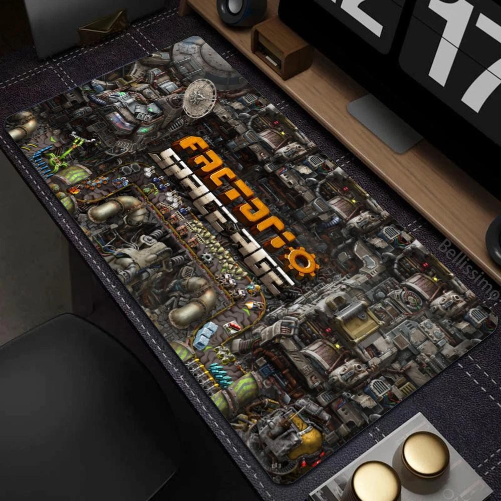 Factorio แผ่นรองเมาส์ยอดนิยมขนาดใหญ่Gamer XXL KeyboardMat Oni MouseMat ...
