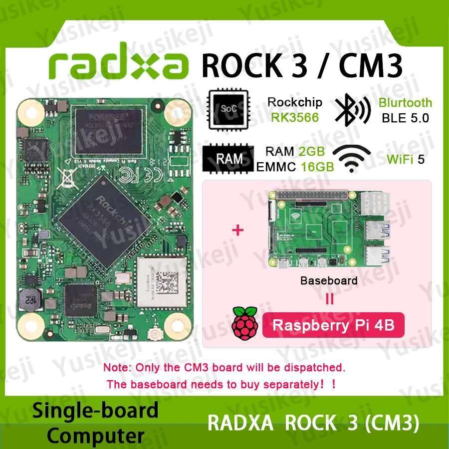 RADXA CM3 coreboard 3566-module, Rockchip RK3566 โปรเซสเซอร์ quad-core ...
