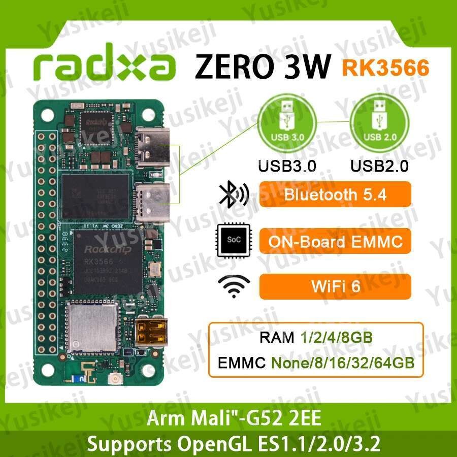 Radxa ZERO 3W บอร์ดพัฒนา Quad-Core อย่างเป็นทางการ ® อาร์มคอร์เต้-ชิป ™ A55 RK3566 DDR4 | Shopee ...