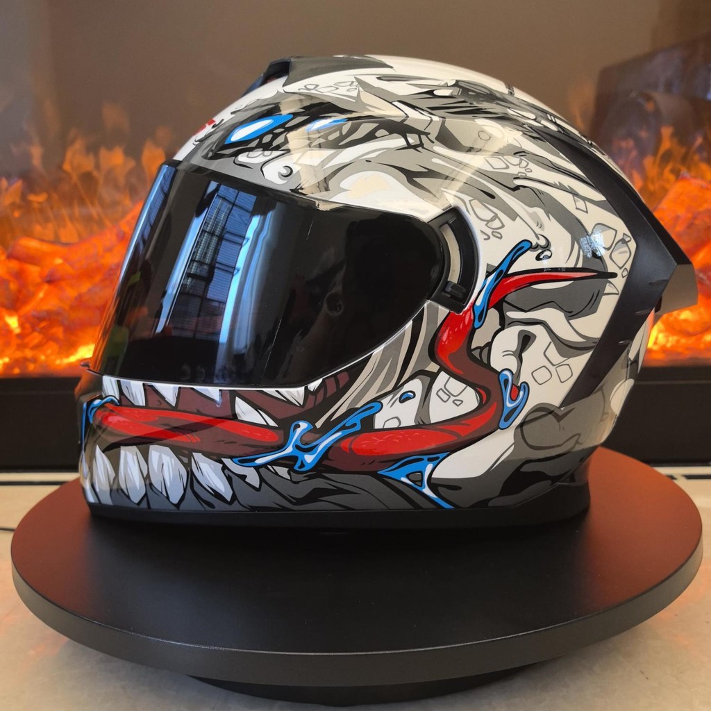 LVS หมวกกันน็อคมอเตอร์ไซค์ผู้ชายและผู้หญิงหมวกกันน็อคเต็มหน้า 3C ได้รับ ...