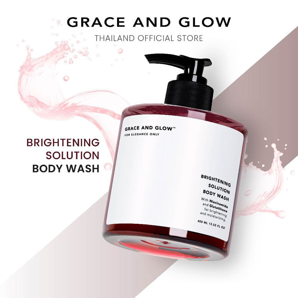 Grace And Glow Solution Body Wash เกรซ แอนด์ โกลว์ เจลอาบน้ำ 400ml (Brightening/Anti Acne ...