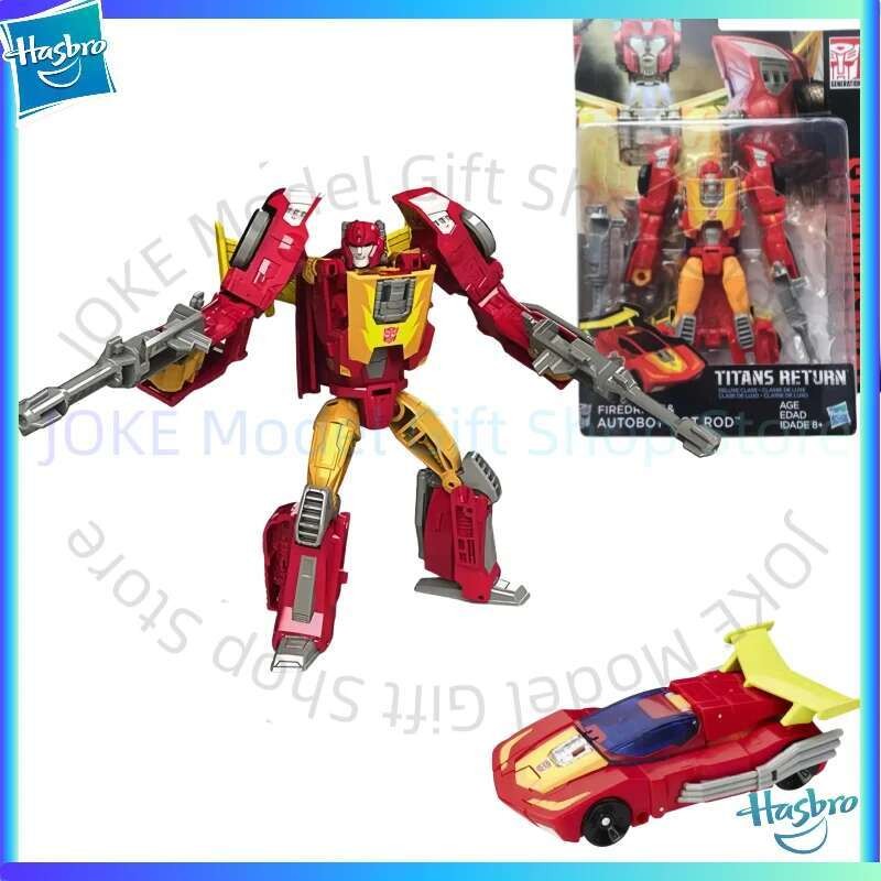 TAKARA TOMY Transformed TITANS RETURN HOT ROD Deluxe PVC Anime Figure ...