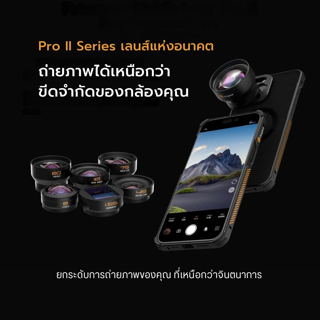 Fotorgear 60mm Portrait Lens Pro II Series เลนส์มือถือ เลนส์พอร์ตเทรต ถ่ายบุคคล ระบบ T-Mount ส่ง ...