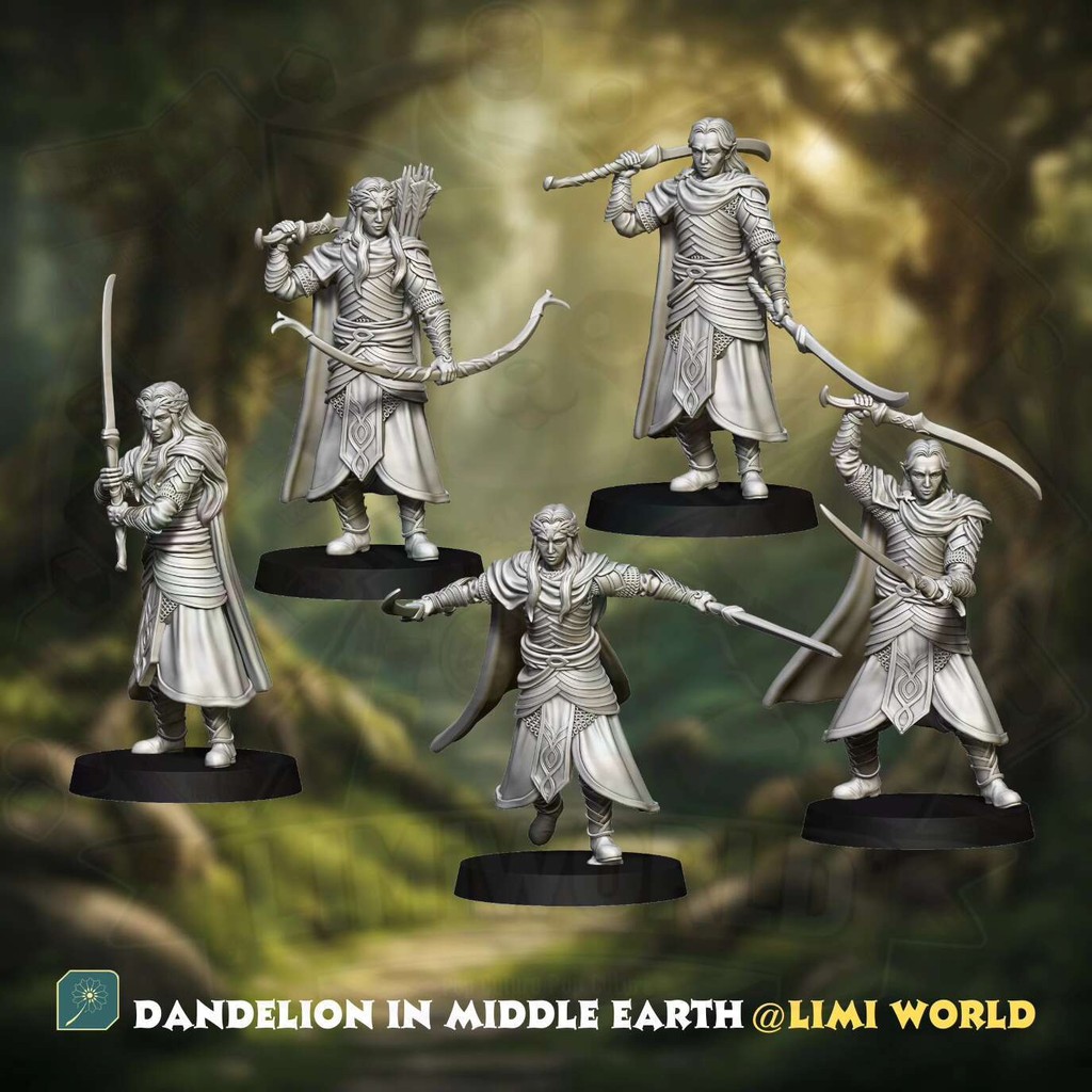 [DND] Captain Elf RUMIL & OROPHIN Third Party Model Magic Ring Ring ...