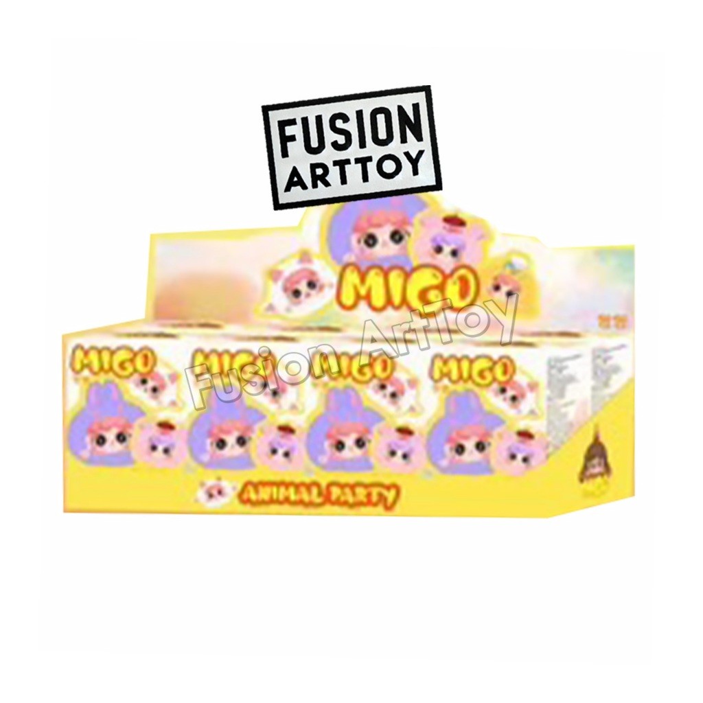 (ยกบล็อก) MIGO V2 มีซิป MIGO AMIMAL PARTY ตุ๊กตา พวงกุญแจ ของแท้ 100% ...