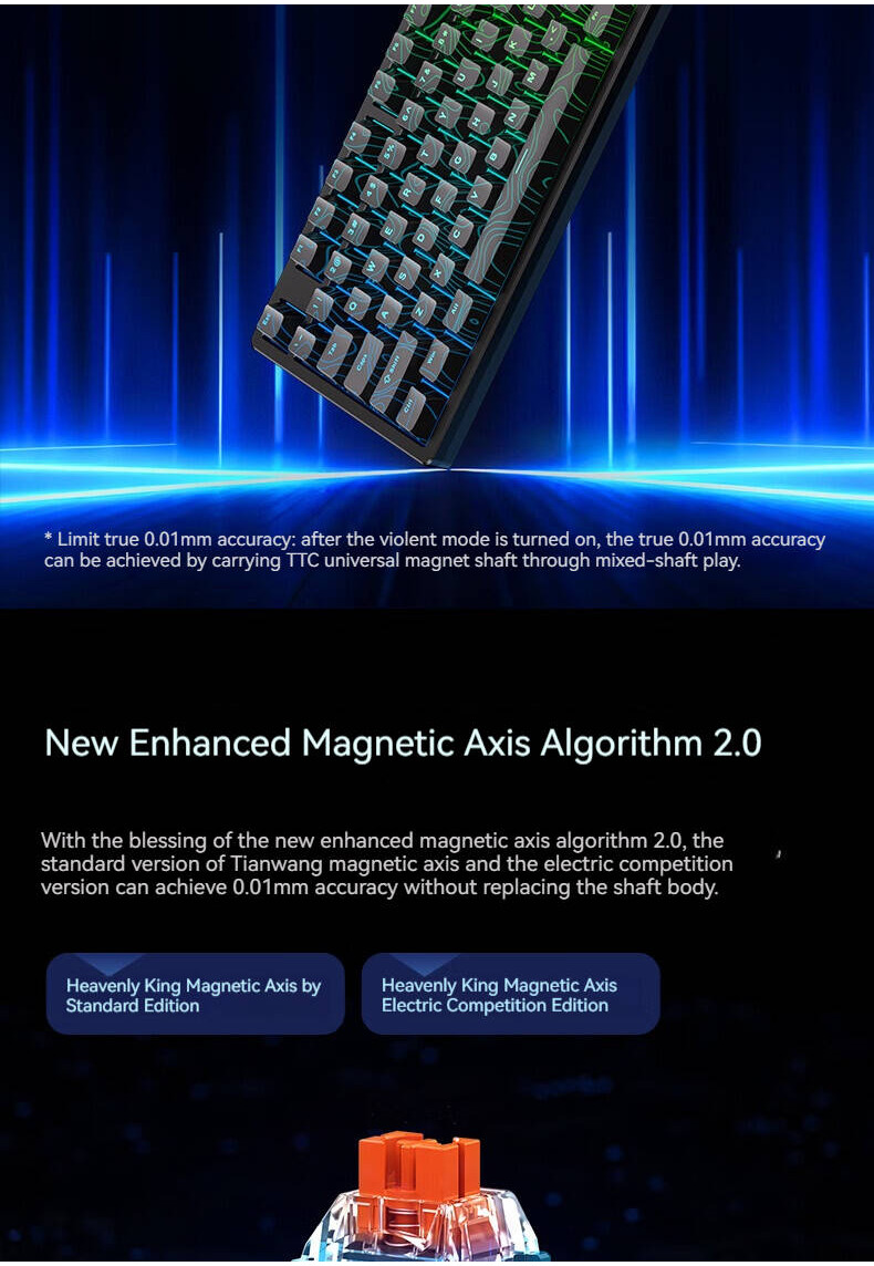 Mchose ZERO 75X คีย์บอร์ดสวิตช์แม่เหล็กแบบกําหนดเองแบบมีสาย | Shopee Thailand