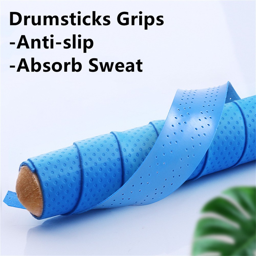 ⭐ ขายดี⭐Drum Grips Anti-slip ดูดซับเหงื่อ Grip Wrap เทปสําหรับ 7A 5A 5B ...