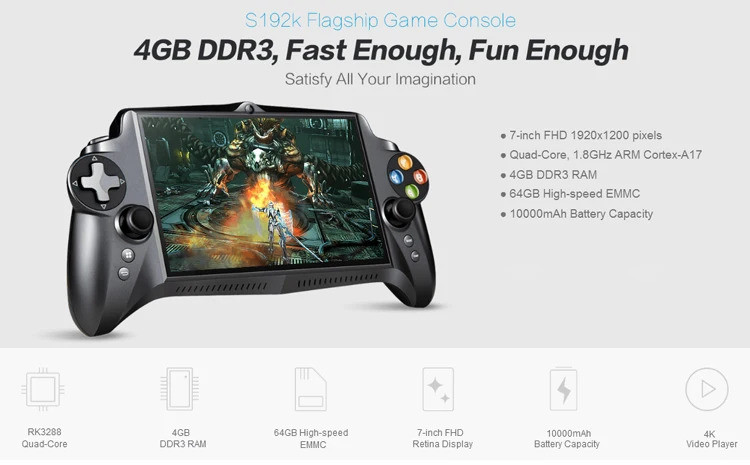 JXD s192k หน้าจอ IPS 7นิ้ว RAM 4GB 64GB ROM Quad Core แท็บเล็ตพีซี ...