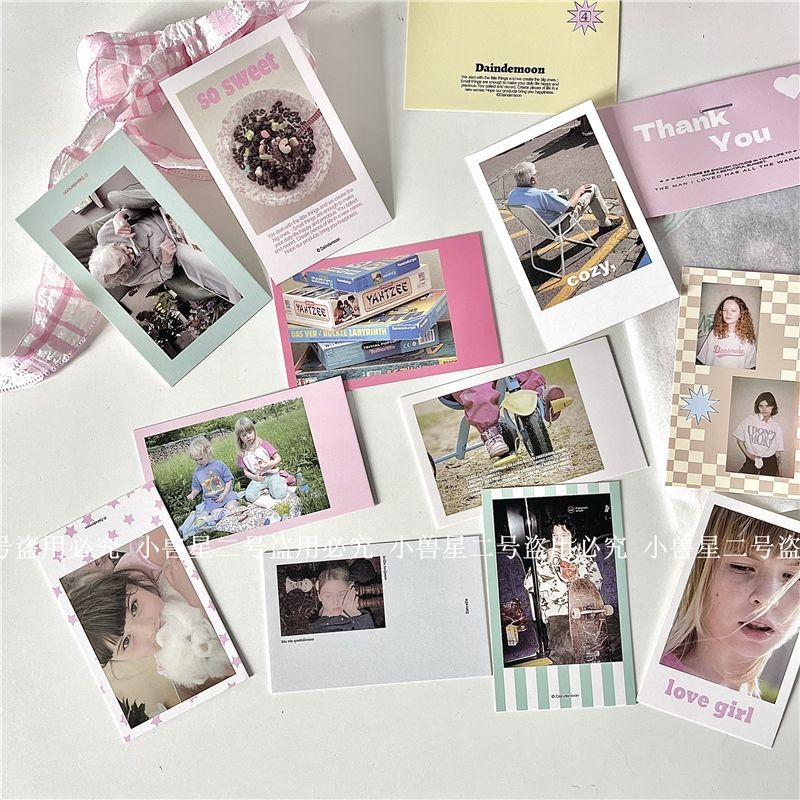 เกาหลี Dain De Moon การ์ดโพลารอยด์เดียวกันภาพตัดปะวัสดุ Ins สไตล์ Photo ...