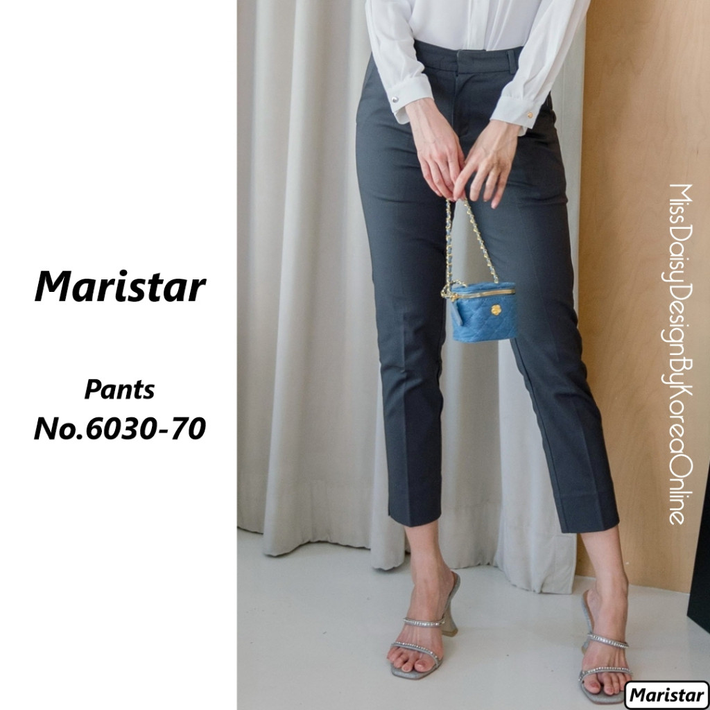 Maristar กางเกงขายาว 9 ส่วน No.6030 เนื้อผ้า Cotton 98% + Spandex 2% ...