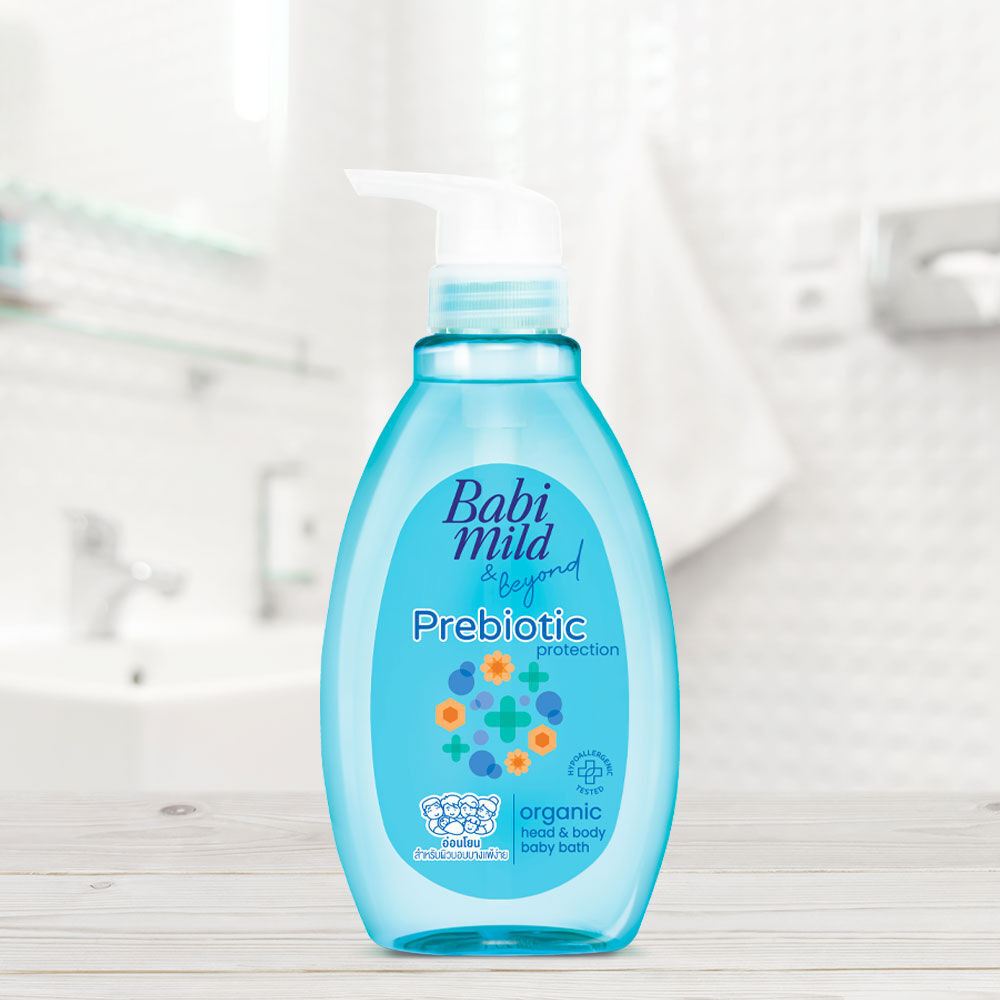 Babi Mild & Beyond Prebiotic Protection Organic Head & Body Baby Bath ...