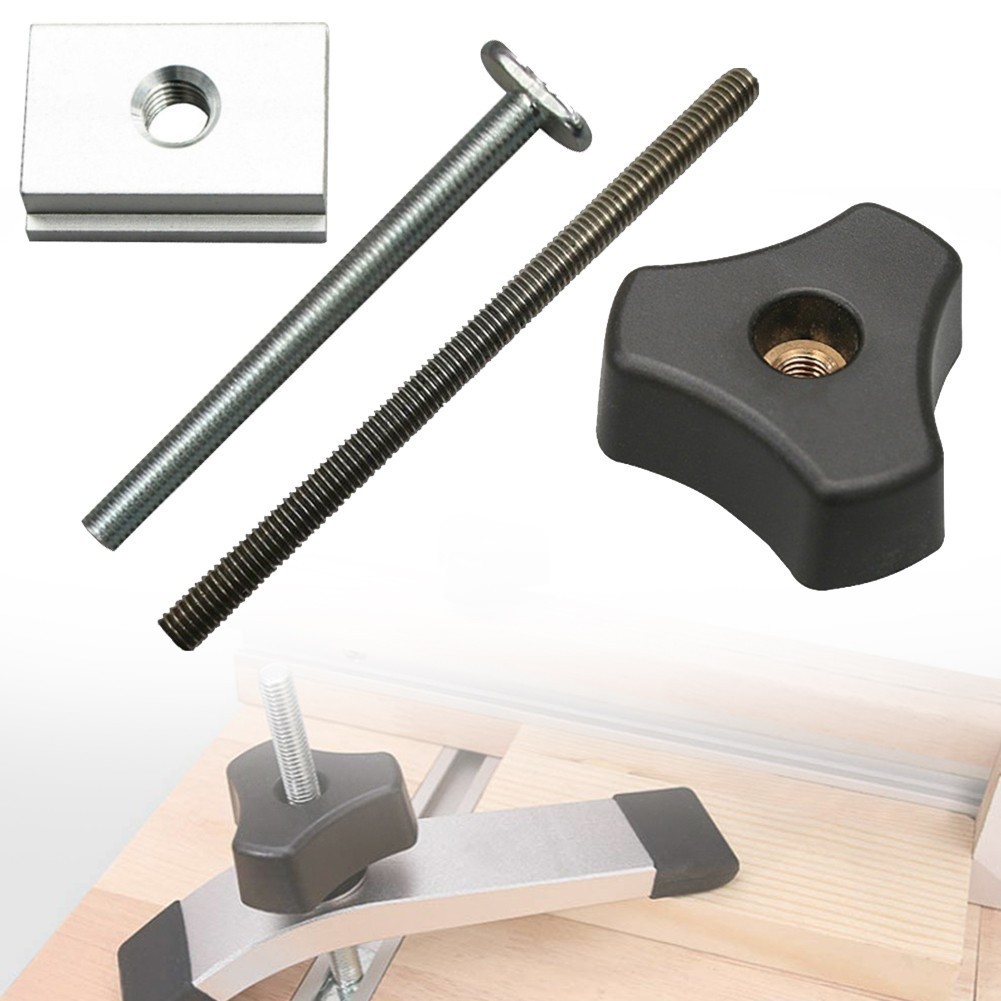 ⭐ฟิเวนสตาร์⭐M8 T-Slot Slider T-Track Jig สกรู Fixture Rail อุปกรณ์เสริม ...