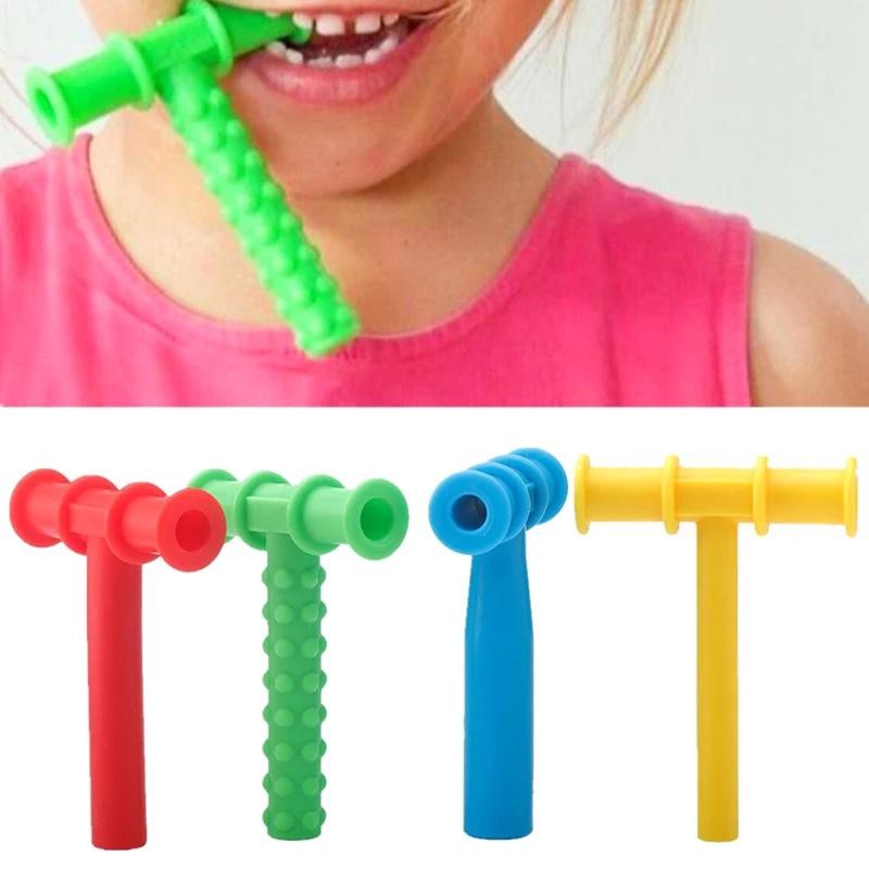เด็ก Chewing Tube Speech Therapy ฟันนวดเด็ก Talk เครื่องมือสําหรับออทิส ...