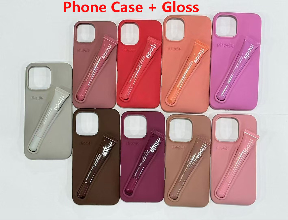 (มี Rhode Logo) rhode Lipstick + Phone Case Portable Lip Gloss Holder ...