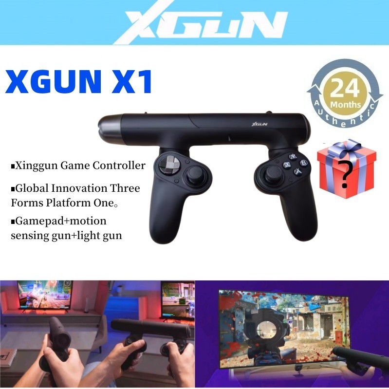 Xgun X1 Light Gun จุดยิงและ Body Sensing Gun ตัวควบคุมเกม PC บลูทูธไร้ ...