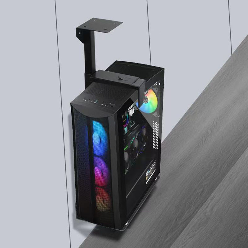 Tar Universal PC ผู้ถือใต้โต๊ะผนังด้านข้าง CPU Stand Lift ปรับ ...
