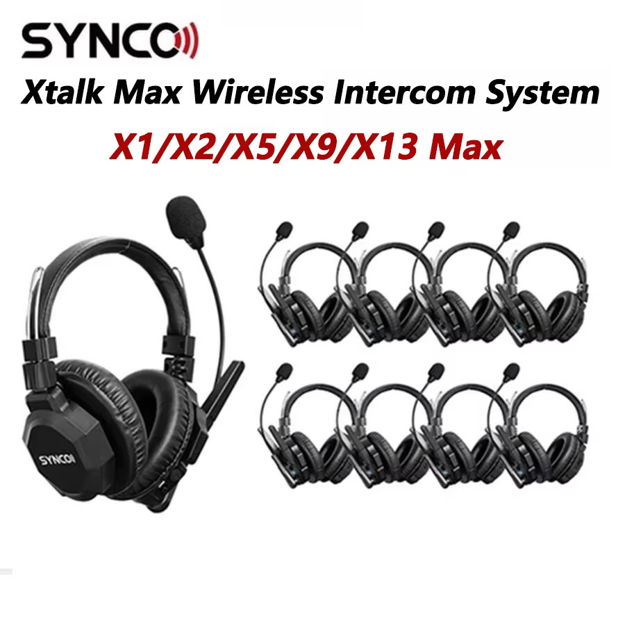 Synco Xtalk XMax X2Max X5Max X9Max X13Max ระบบอินเตอร์คอมไร้สาย 2.4G การสื่อสารชุดหูฟังแบตเตอรี่ ...