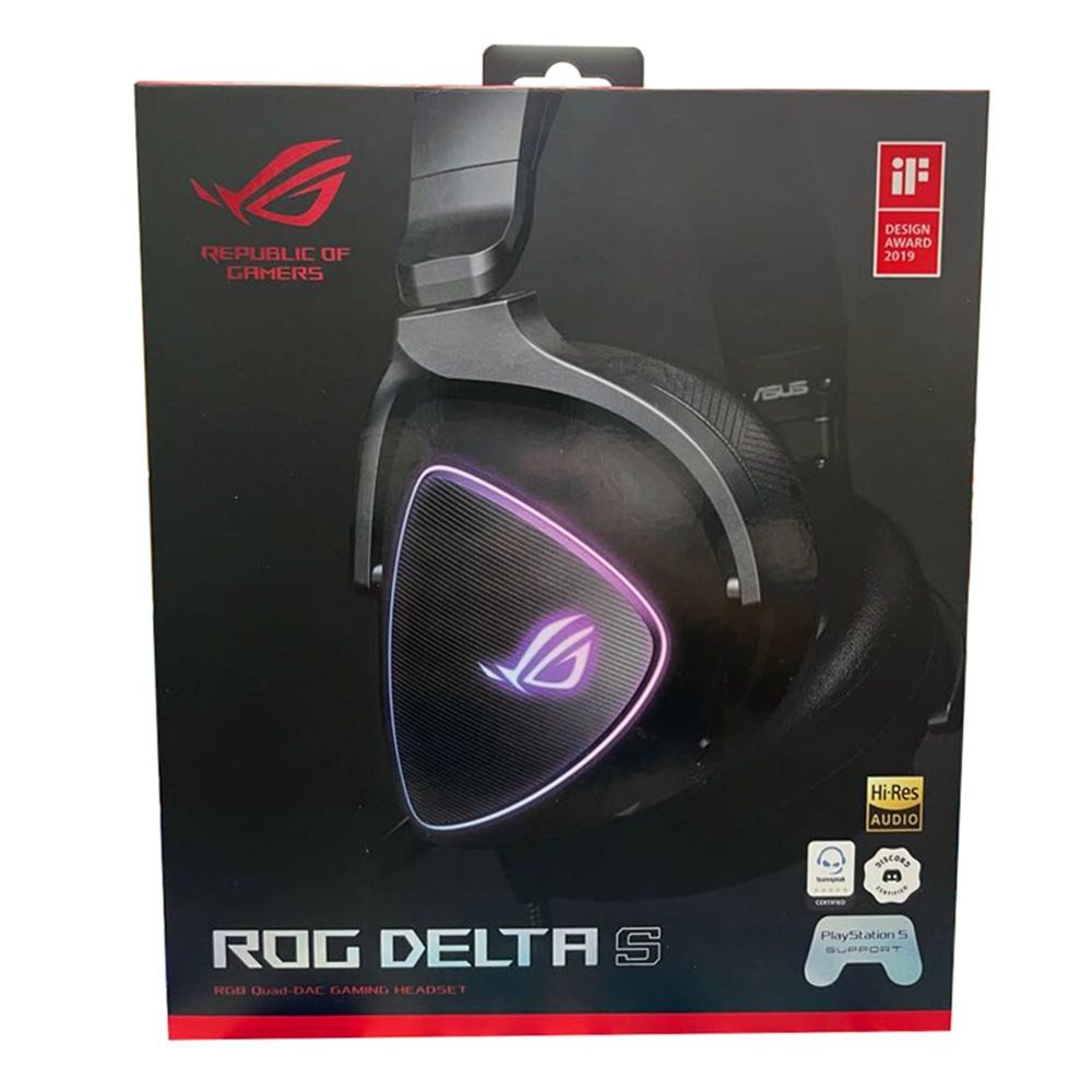 Asus ROG Delta S RGB Quad-DAC USB-C Wired Gaming Headset (Black ...