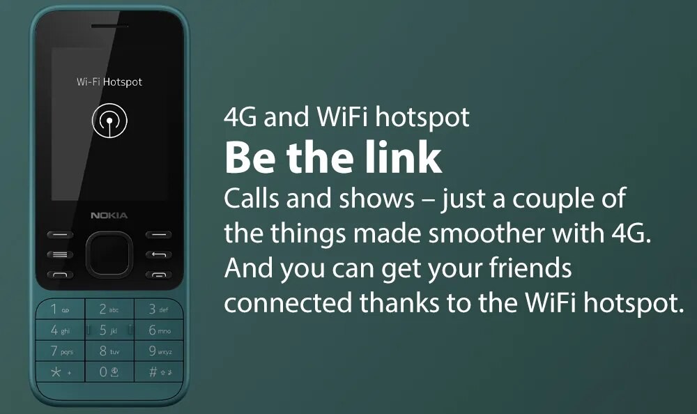 Nokia 6300 4G คุณสมบัติโทรศัพท์ Dual SIM kaios WIFI หลายภาษา2.4นิ้ววิทยุ FM บลูทูธโทรศัพท์มือถือ ...