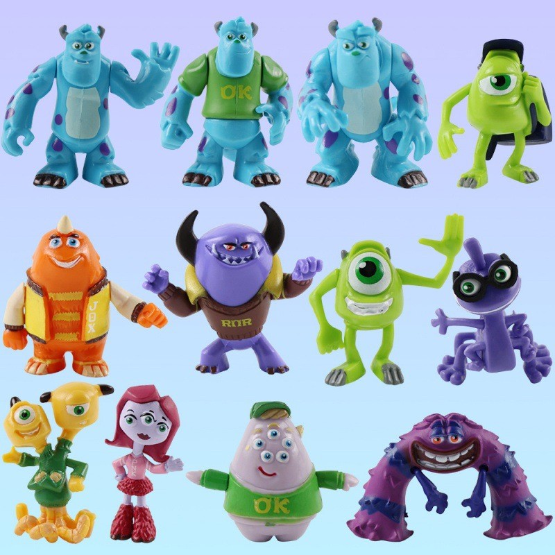 Monster Fun Pvc University Character Figures Set พร้อมการ์ตูนมอนสเตอร์ ...